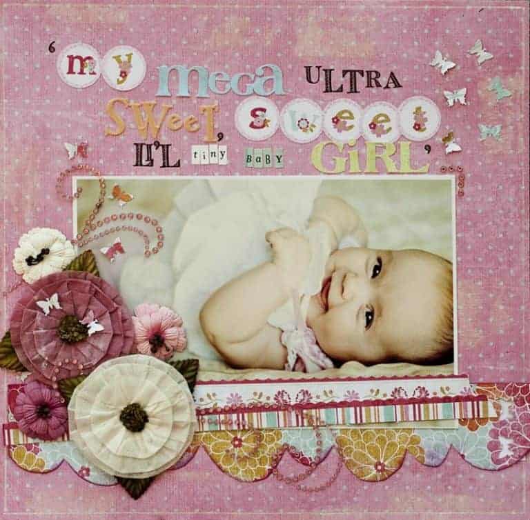 15 Adorable Baby Girl Scrapbook Page Ideas