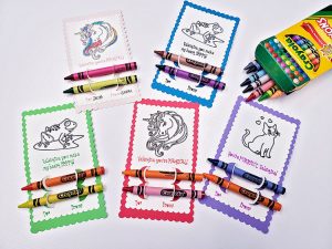 How to Make Valentine's Day Coloring Cards with Crayon Holder