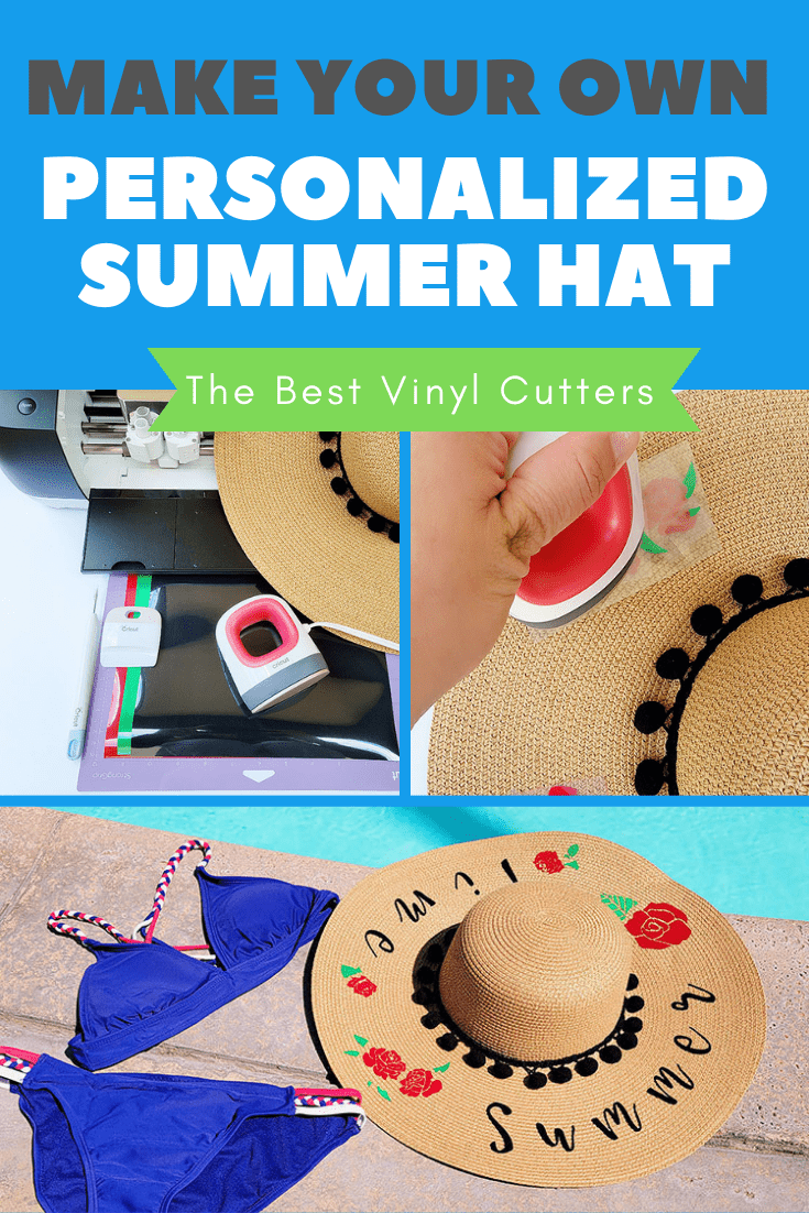 DIY Personalized Floppy Beach Hat with a Cricut & Flock HTV