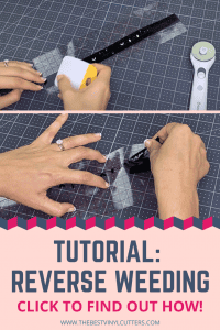 Reverse Weeding Vinyl: Hack to Weed Small Letters EASILY