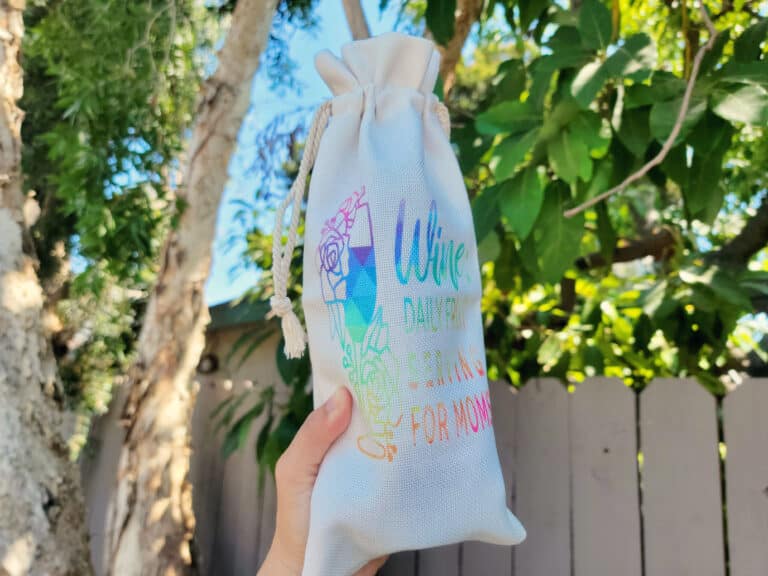 How to Personalize a Cricut Wine Bag Blank with Infubisle Ink