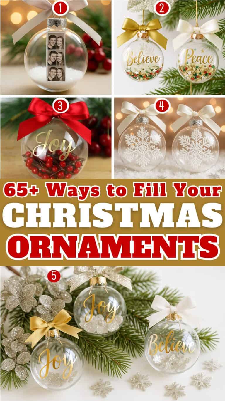 65+ Creative Filling Ideas for Stunning Clear Christmas Ornaments