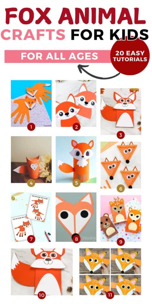 22 Adorable Fox Crafts Ideas for Kids to Make This Fall