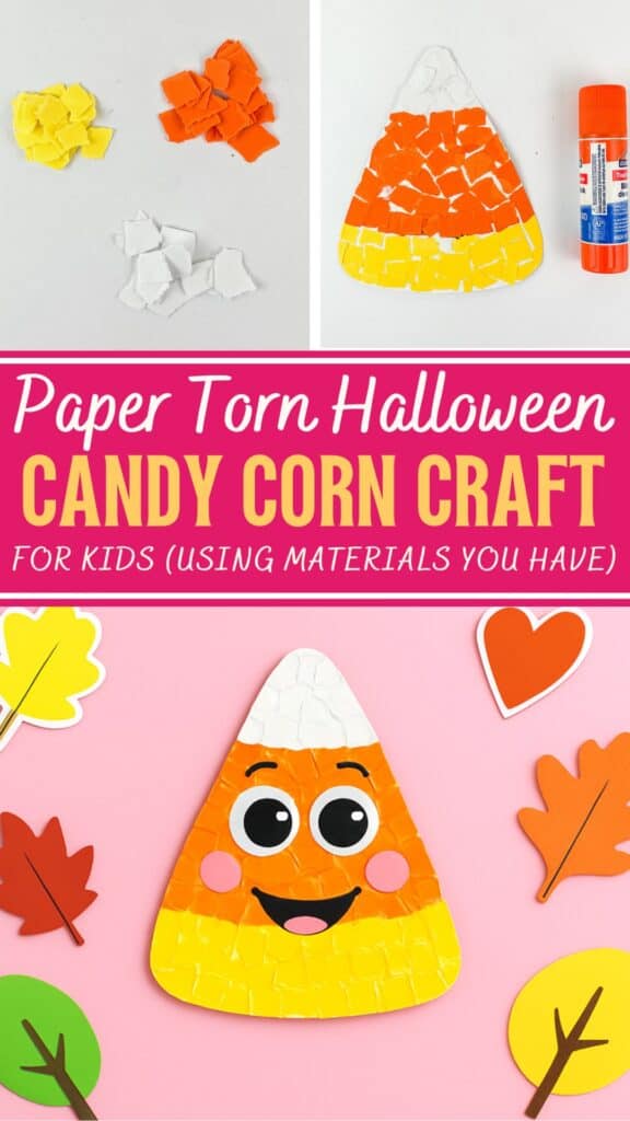 Easy Torn Paper Candy Corn Craft for Kids - That's Almost Good Enough ...