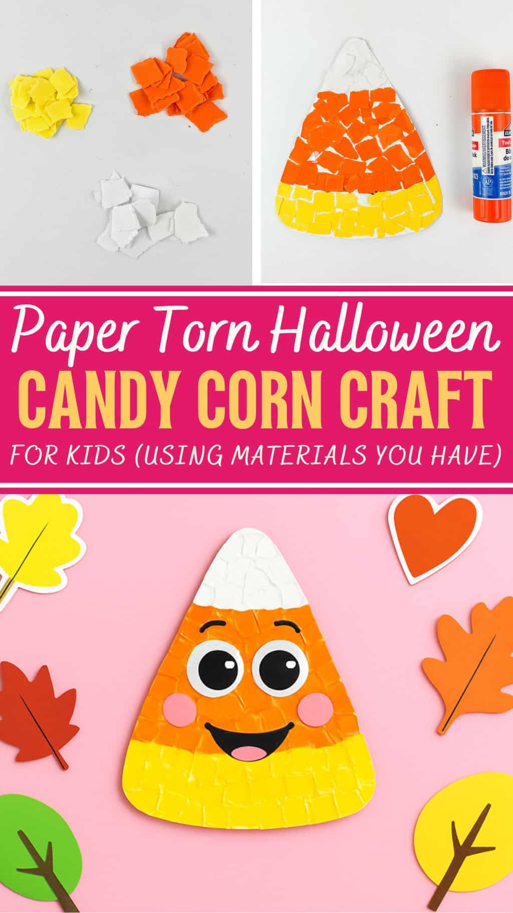 Easy Torn Paper Candy Corn Craft for Kids - That's Almost Good Enough ...