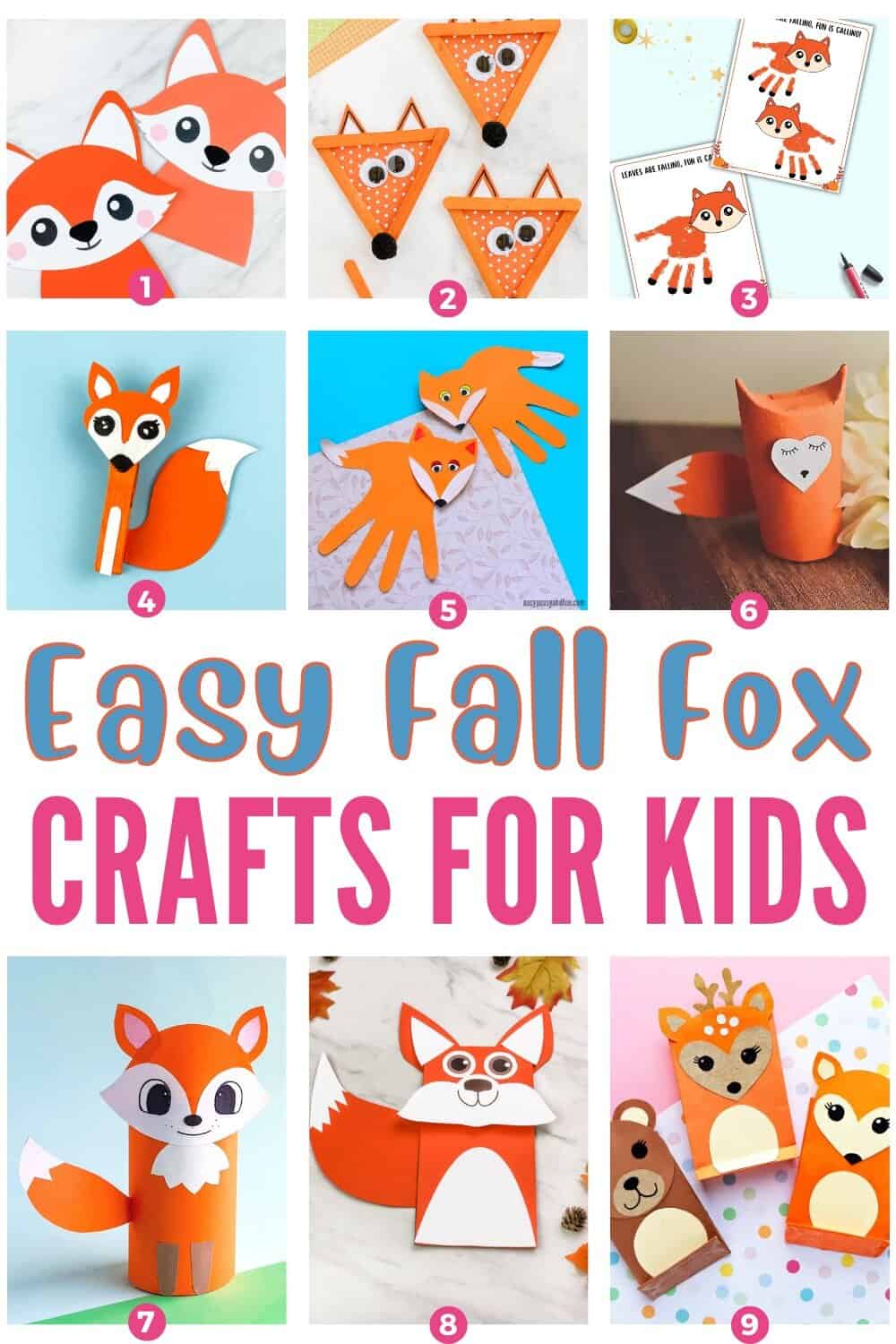 22 Adorable Fox Crafts Ideas for Kids to Make This Fall