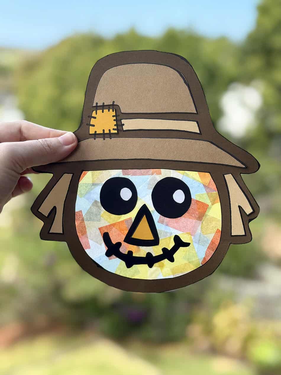 Colorful Apple Sun Catcher Craft for Kids for Back-to-School or Fall Season