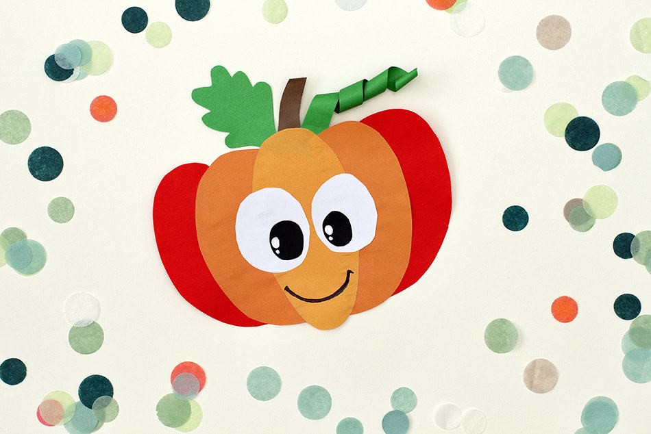 Easy Cute Paper Fall Paper Pumpkin Craft for Kids Who Prefer Sweet Over ...