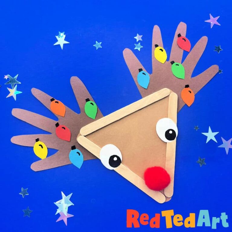 25 Festive Christmas Handprint Crafts for Kids Using Simple Supplies