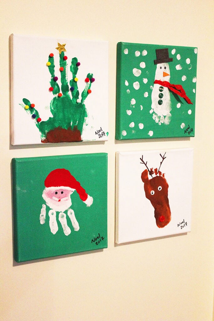 25 Festive Christmas Handprint Crafts for Kids Using Simple Supplies