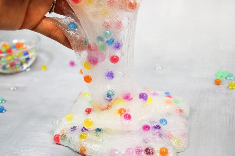 Super Duper Easy Slime Recipe with Orbeez - So fun!