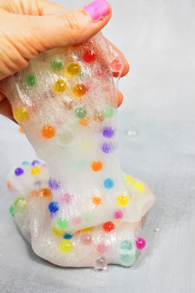 Super Duper Easy Slime Recipe with Orbeez - So fun!