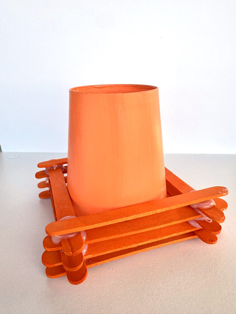 Adorable Paper Cup Fall Farm Pumpkin Craft for Kids with a Popsicle ...