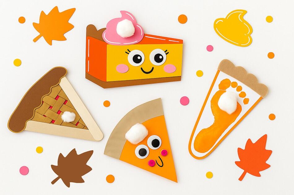 15 Sweet Pumpkin Pie Crafts for Kids That Celebrate Thanksgiving Fall Fun