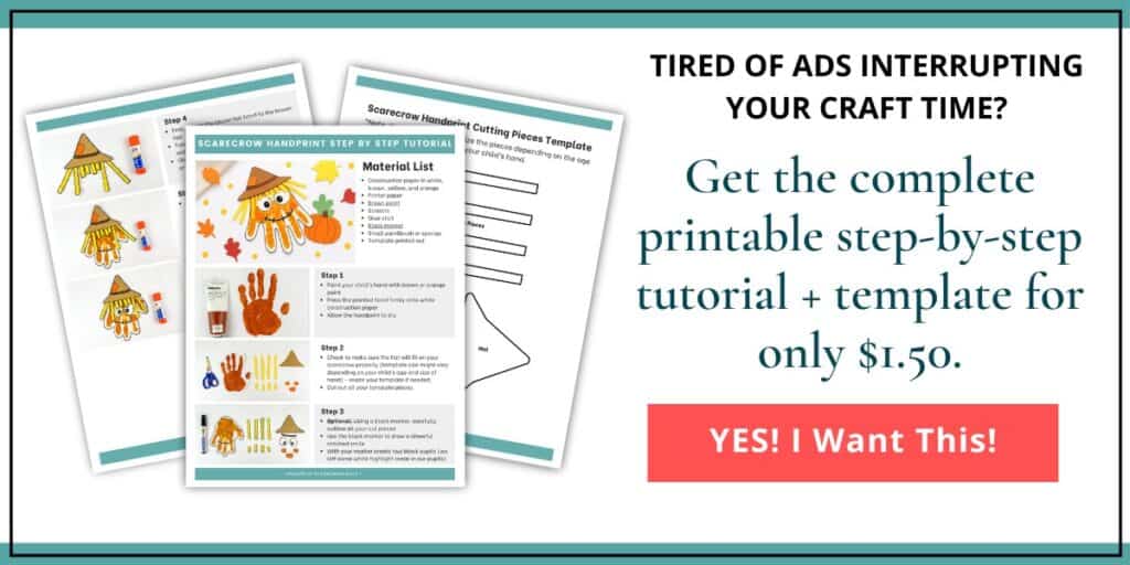 Adorable Handprint Scarecrow Craft for Kids - Fun Fall Harvest Craft Idea!