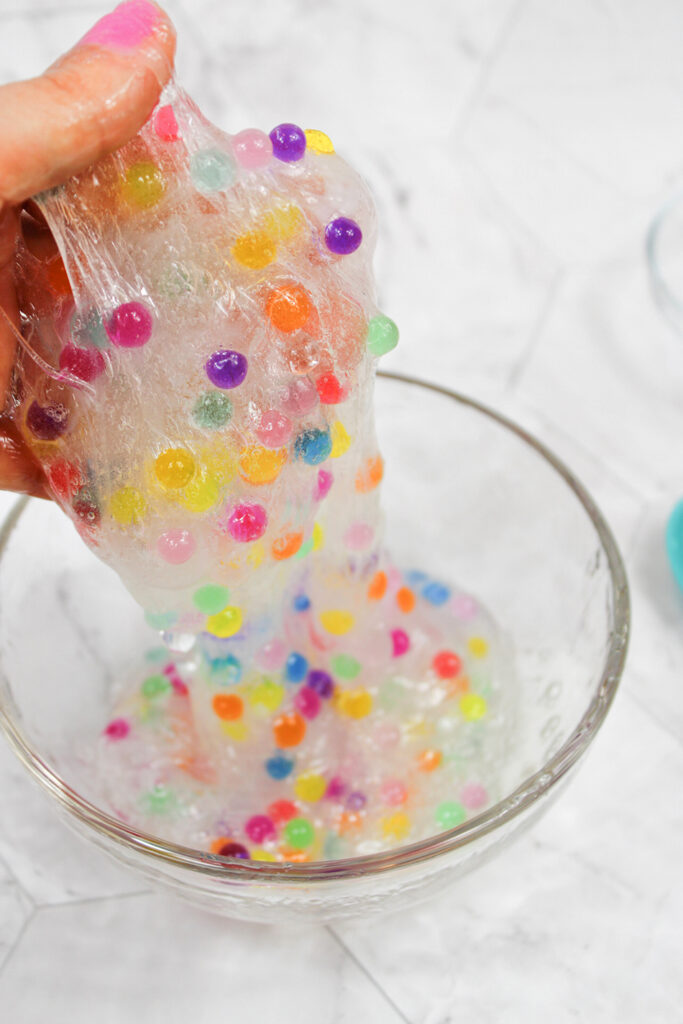 Super Duper Easy Slime Recipe with Orbeez - So fun!