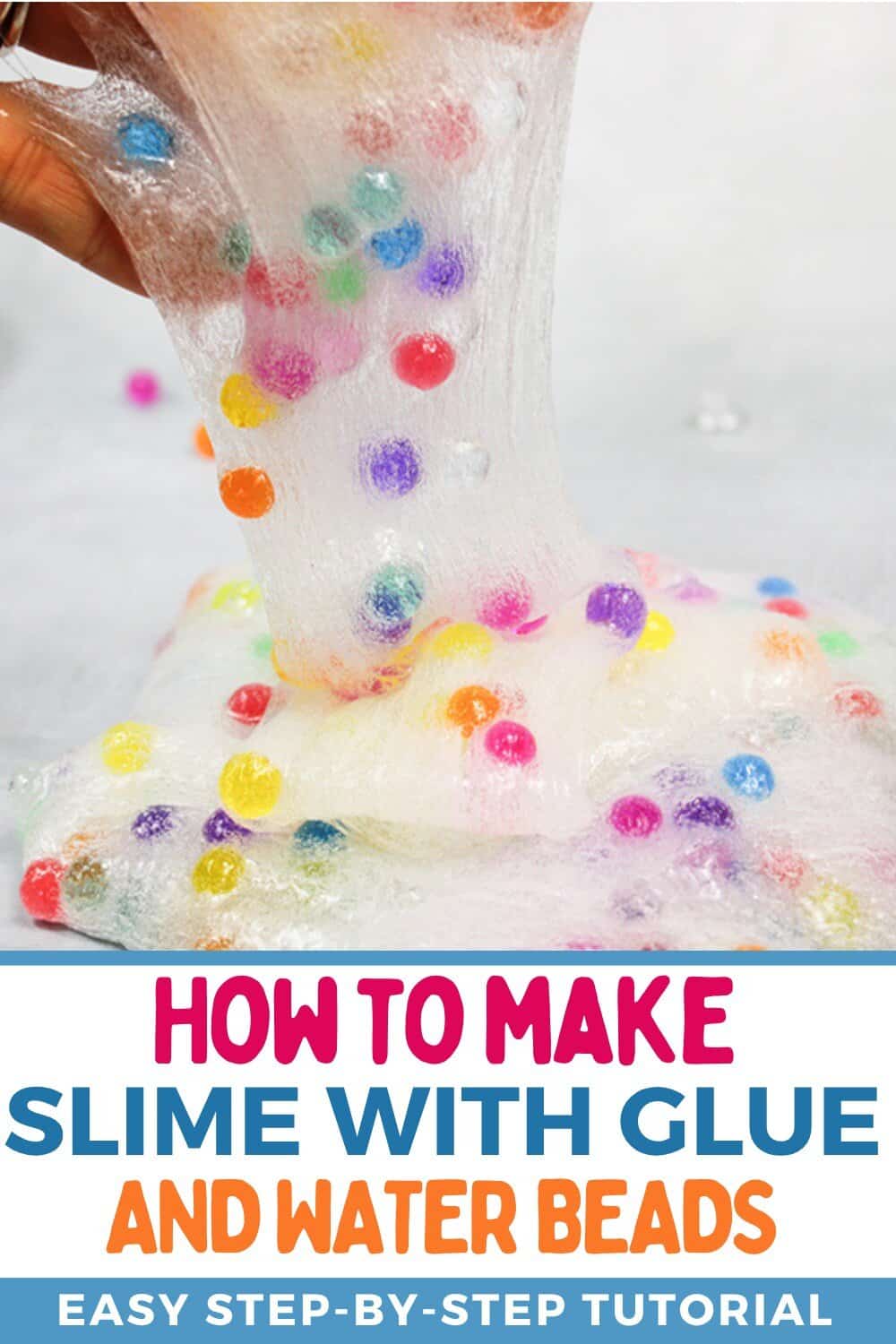 Super Duper Easy Slime Recipe with Orbeez - So fun!