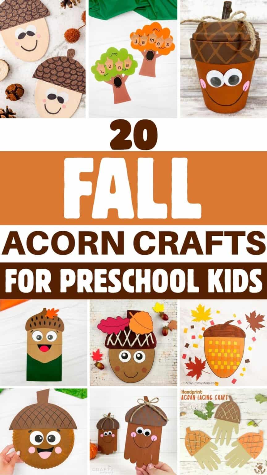 20 Acorn Crafts for Kids Perfect for Fall Nature Activities