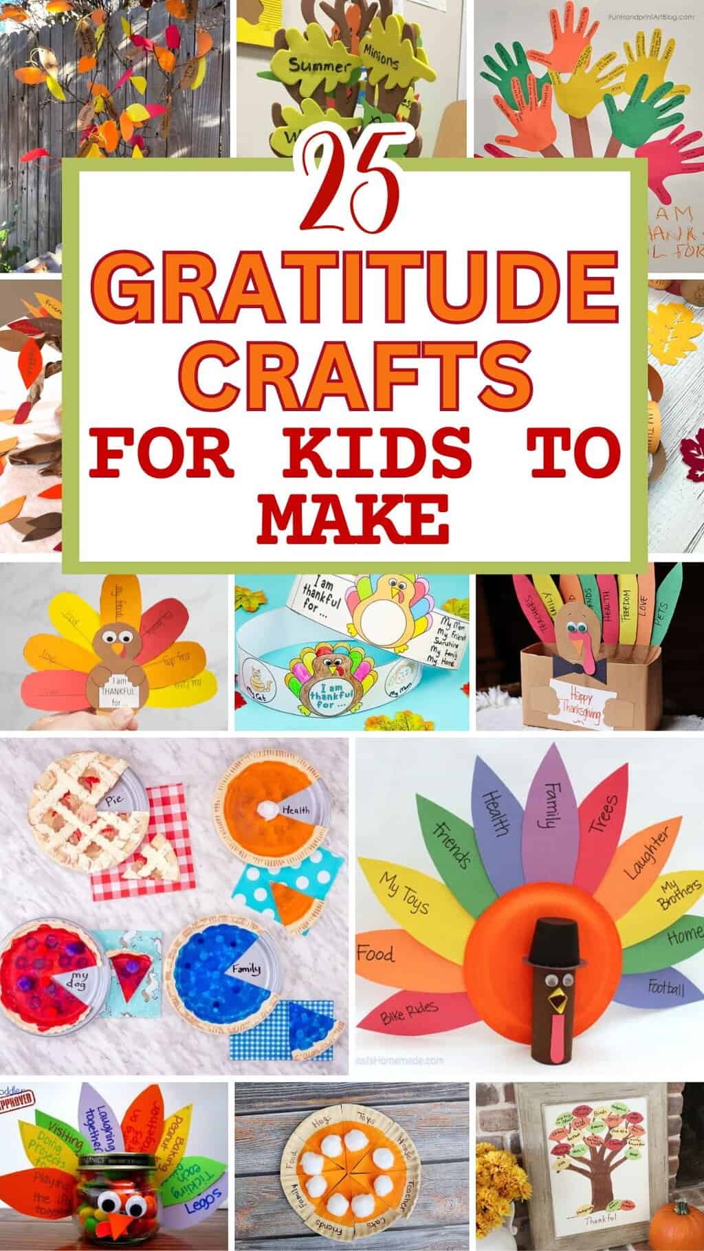 28 Meaningful Gratitude & Thankfulness Crafts for Kids