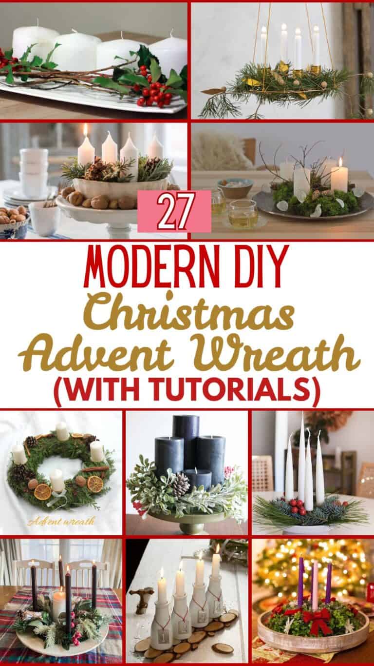 27 DIY Christmas Advent Wreath Ideas Perfect for the Holiday Season