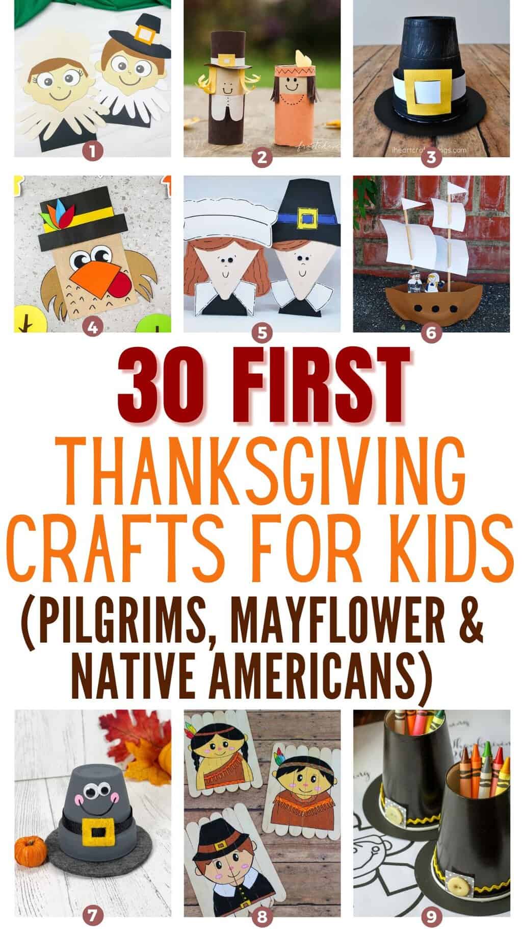 30 Pilgrim Crafts for Kids Perfect for Thanksgiving History Learning