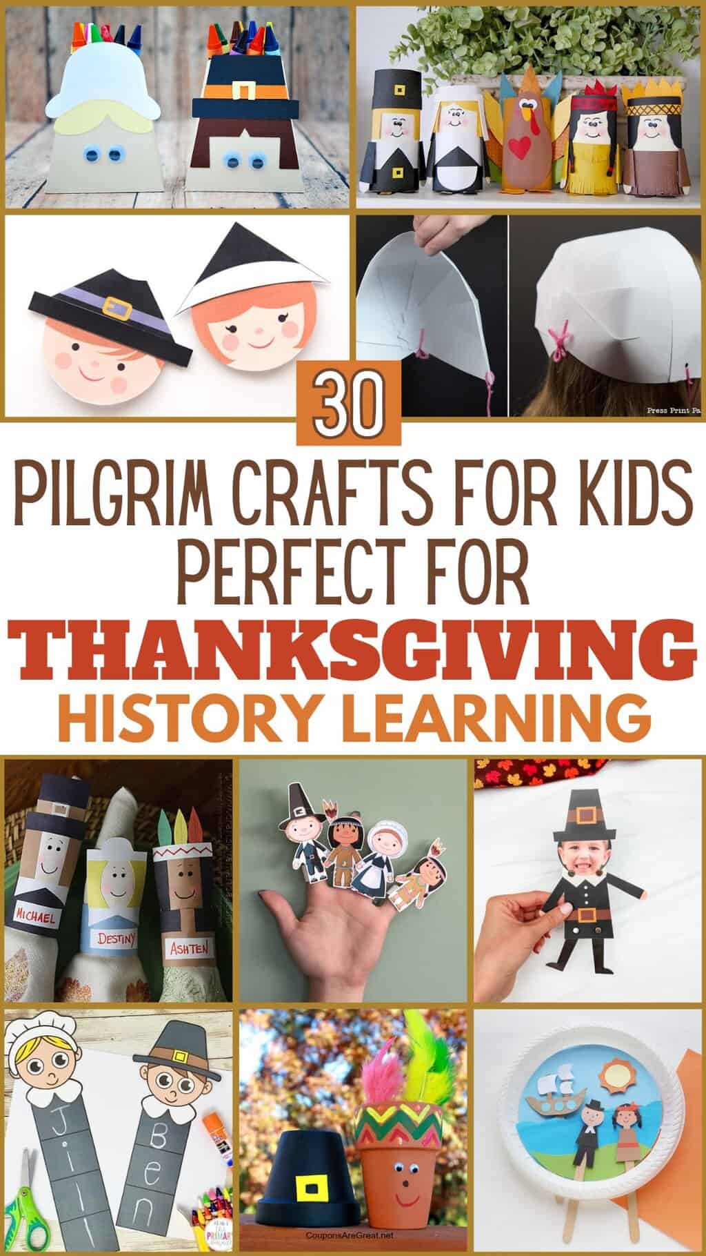 30 Pilgrim Crafts for Kids Perfect for Thanksgiving History Learning