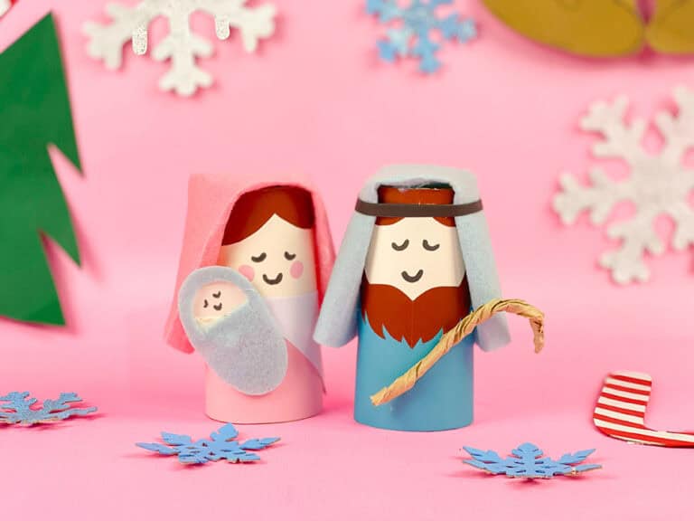 Create a Complete DIY Nativity Scene with These 5 Toilet Paper Roll Crafts