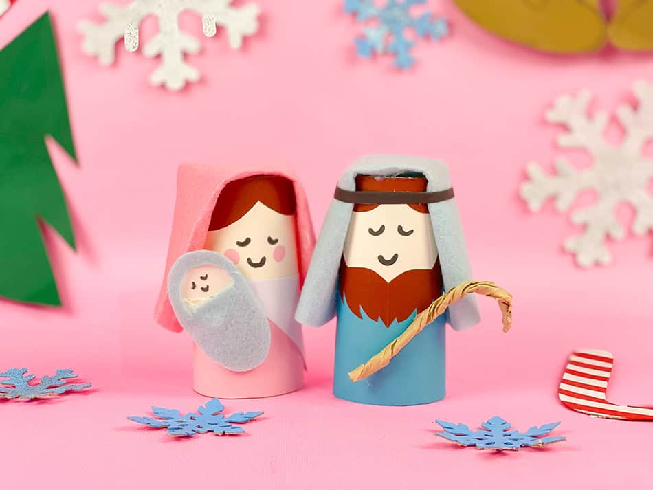 Create a Complete DIY Nativity Scene with These 5 Toilet Paper Roll Crafts