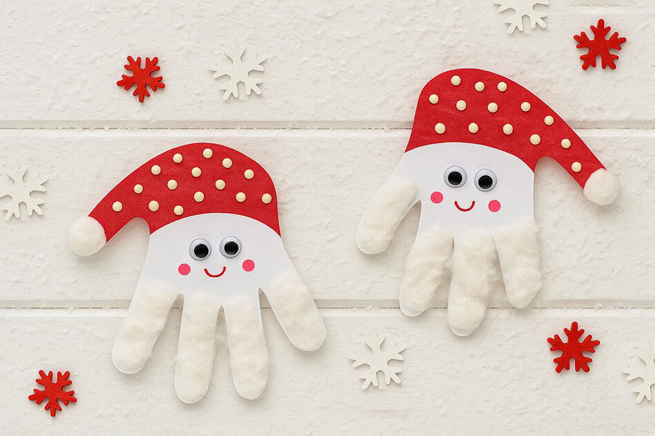 25 Festive Christmas Handprint Crafts for Kids Using Simple Supplies