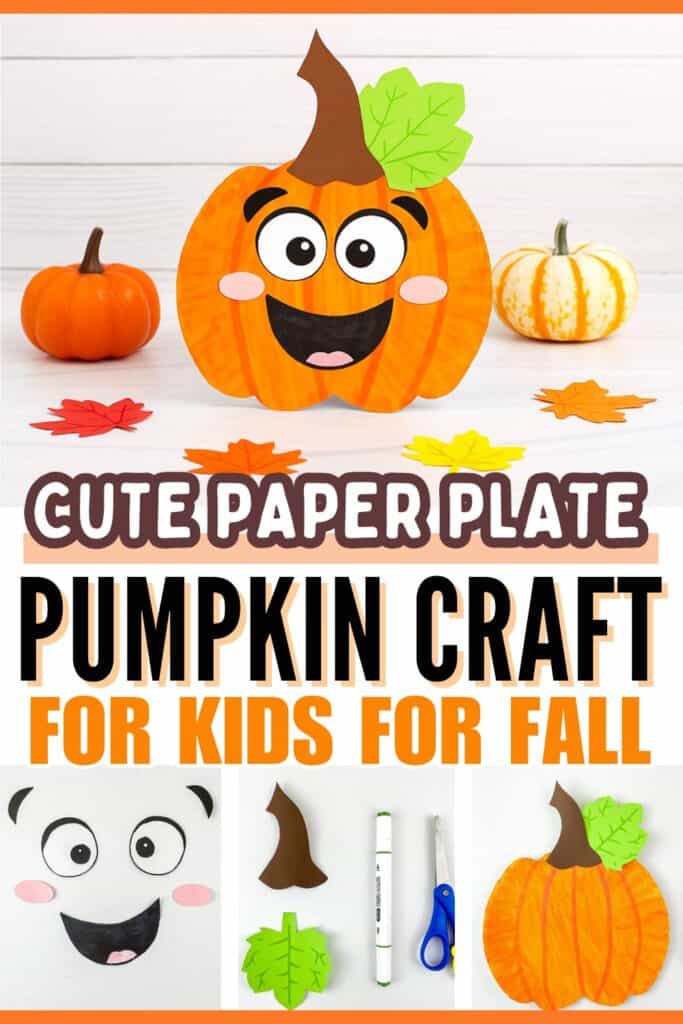 How to Make An Adorable Paper Plate Pumpkin Craft With Kids