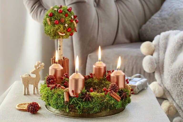 27 DIY Christmas Advent Wreath Ideas Perfect for the Holiday Season