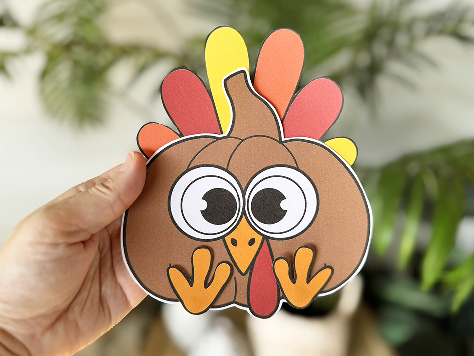 DIY Turkey Pumpkin Disguise with Free Printable