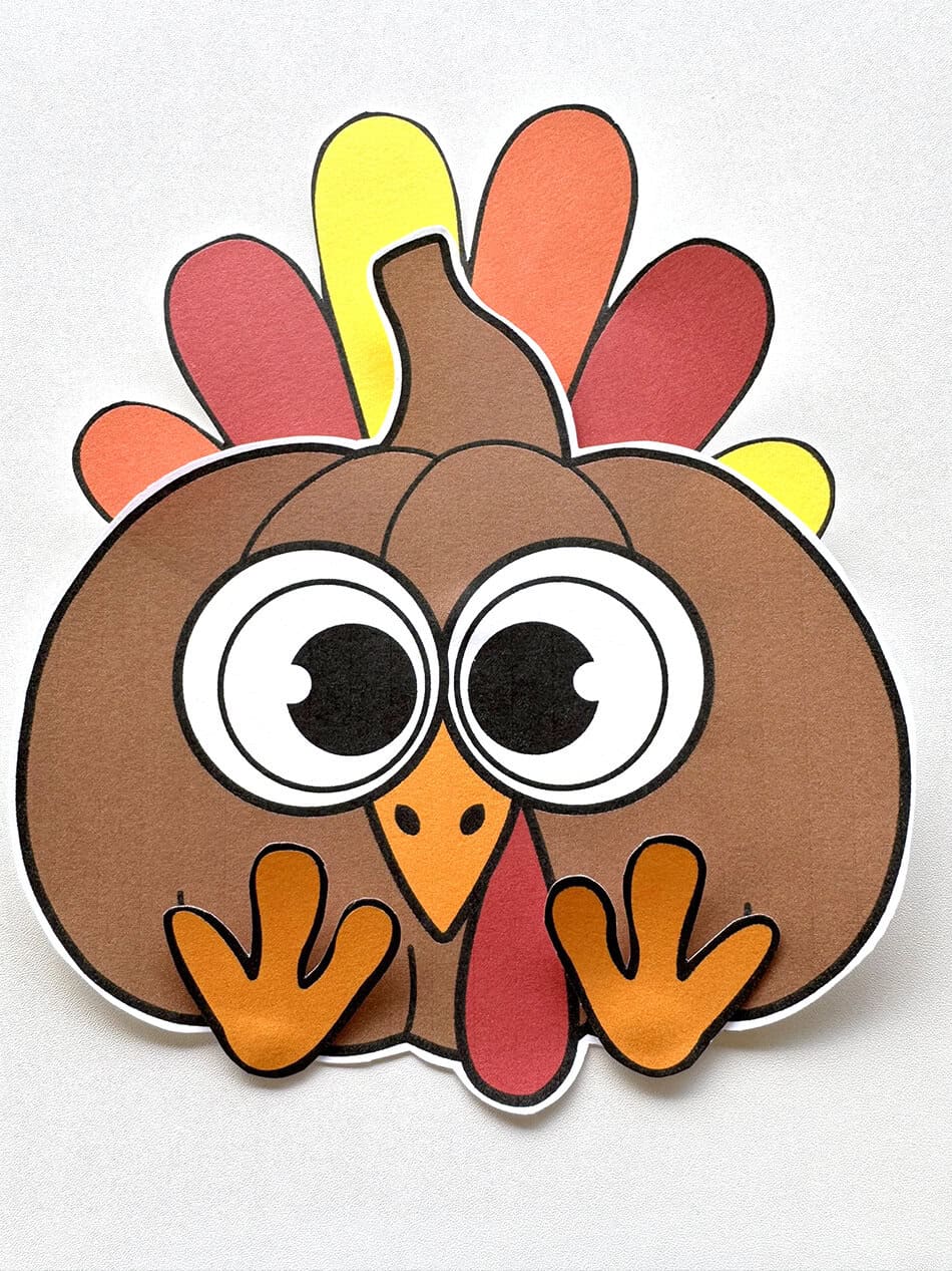 DIY Turkey Pumpkin Disguise with Free Printable