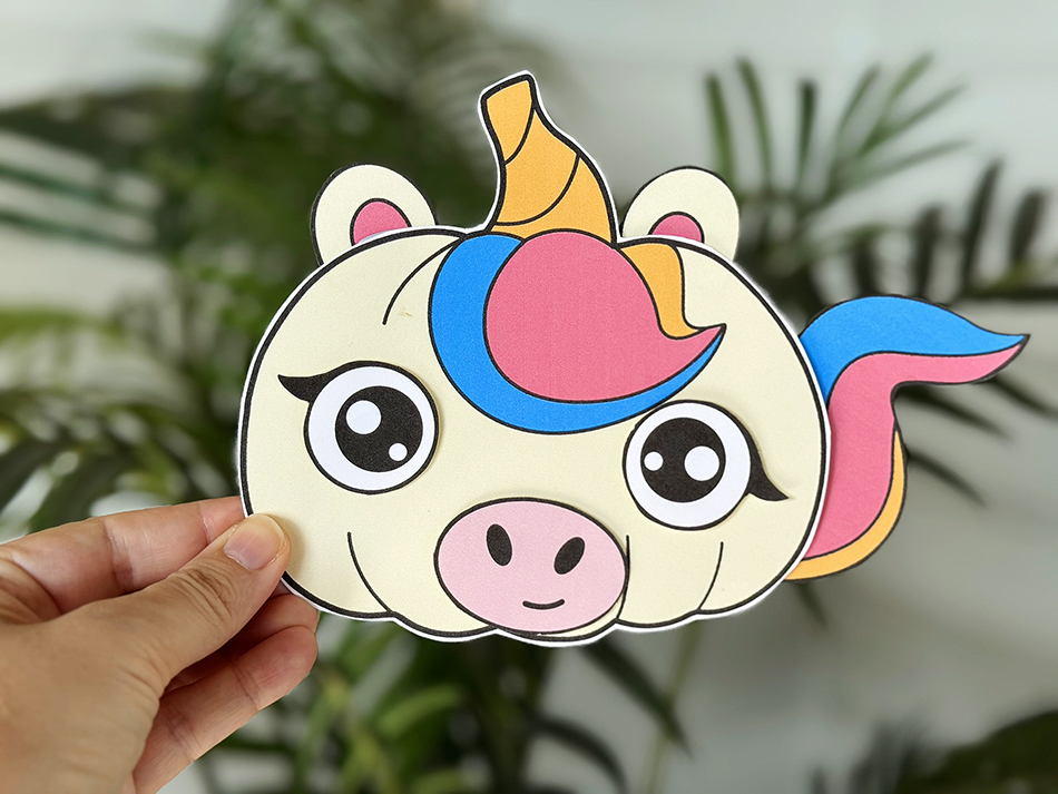 DIY Unicorn Pumpkin Disguise with Free Printable