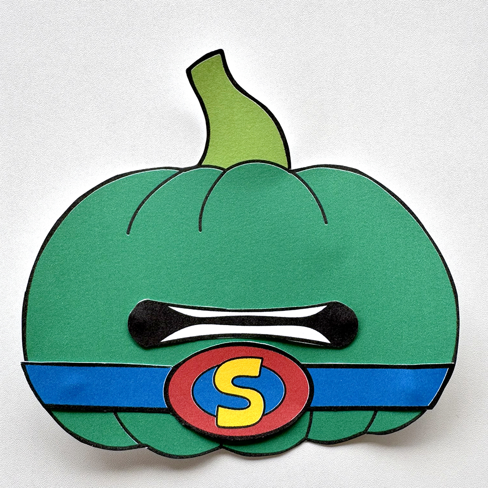 DIY Superhero Pumpkin Disguise with Free Printable