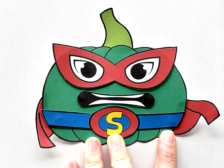 DIY Superhero Pumpkin Disguise with Free Printable