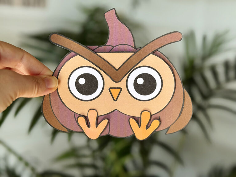 DIY Owl Pumpkin Disguise with Free Printable