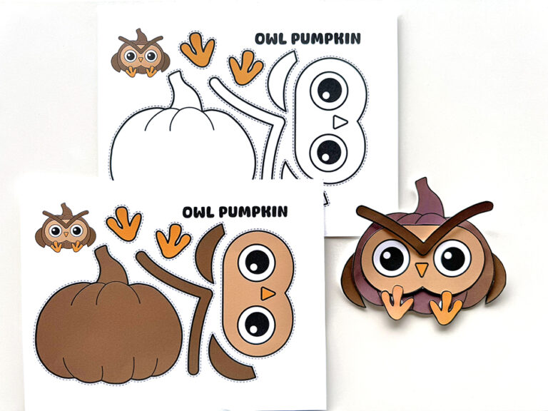DIY Owl Pumpkin Disguise with Free Printable