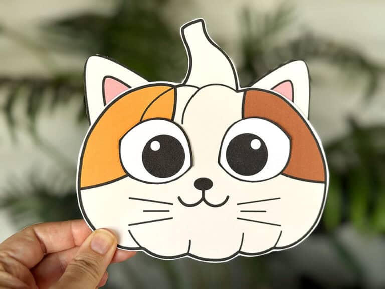 DIY Disguise a Pumpkin as a Cat with This Free Printable