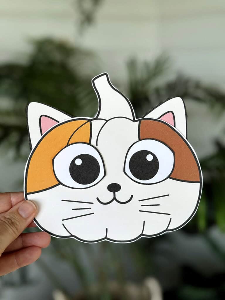 DIY Disguise a Pumpkin as a Cat with This Free Printable