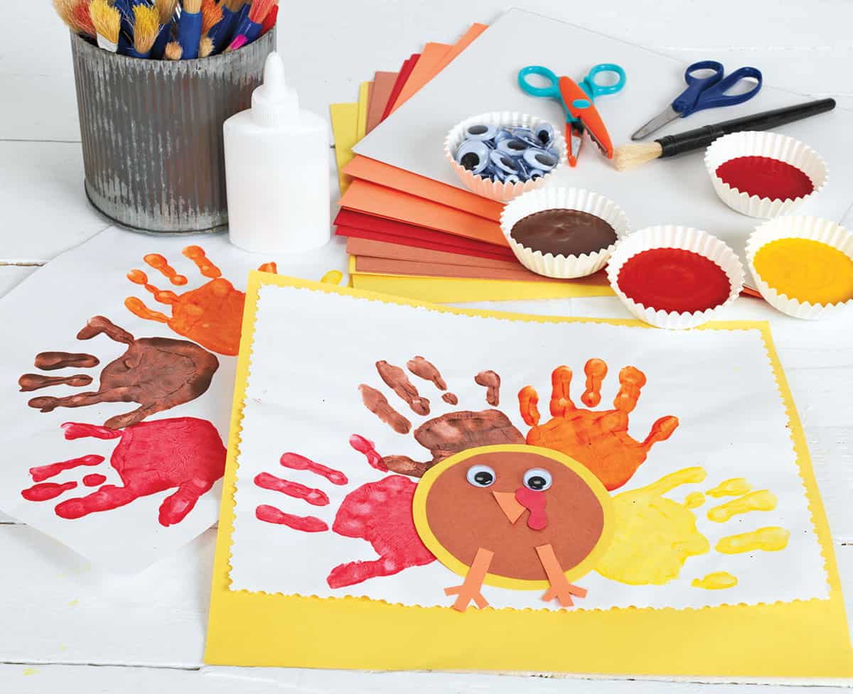 25 Handprint Thanksgiving Crafts and Art for Kids Perfect for Keepsakes