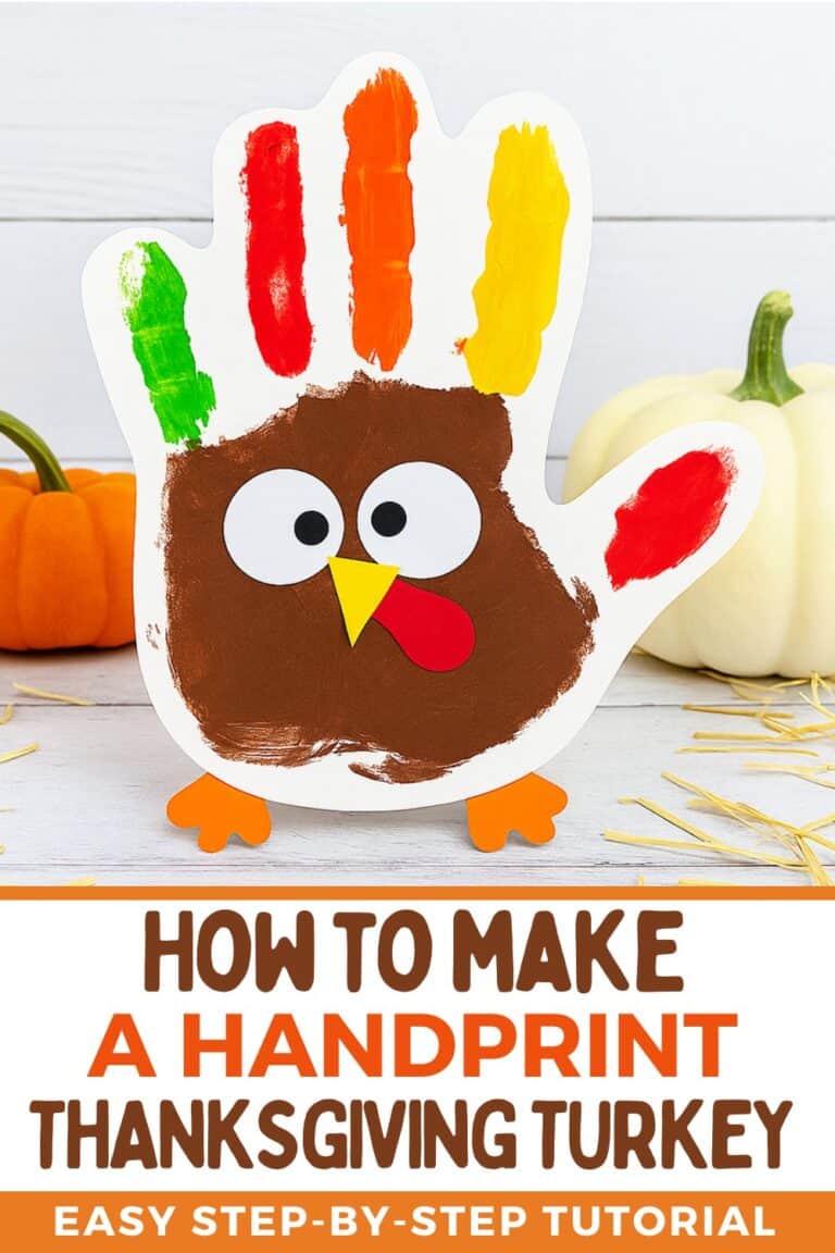 Colorful Handprint Turkey Craft for Kids That Creates Precious ...