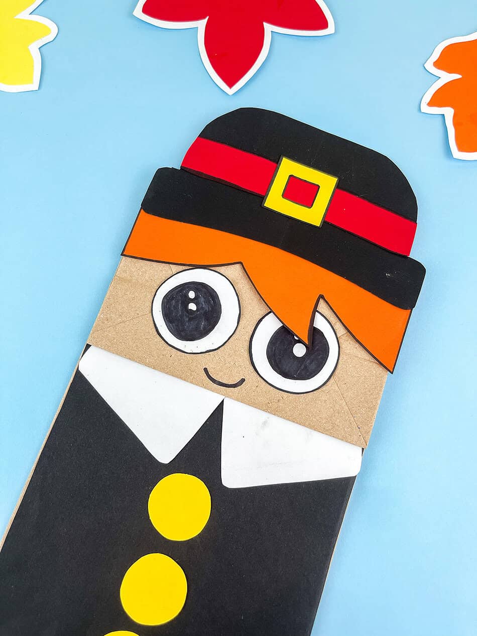 Handsome Paper Bag Pilgrim Boy Craft for Kids - That Completes Your ...