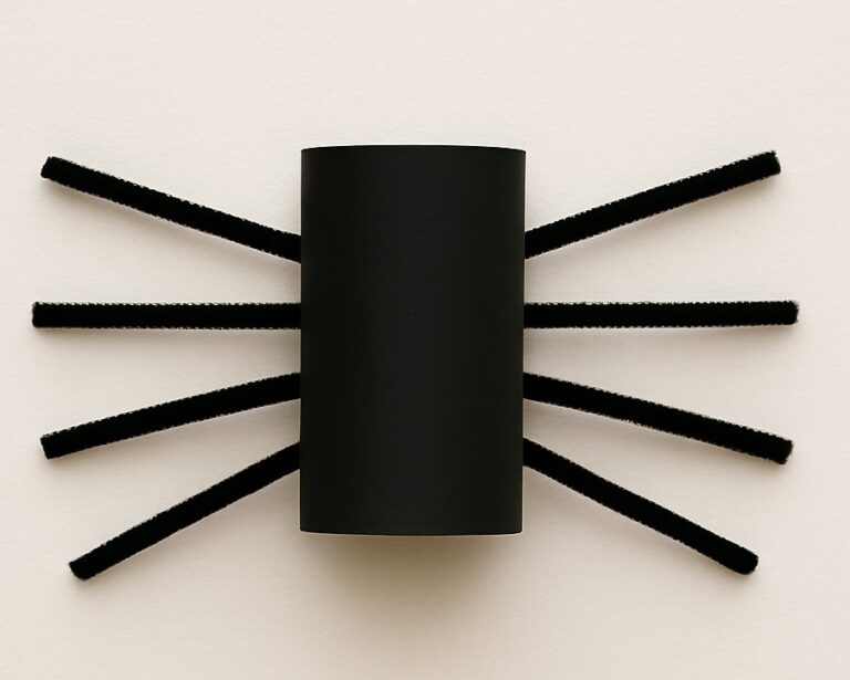 Adorable Toilet Paper Roll Spider Craft for Kids Using Recycled Materials