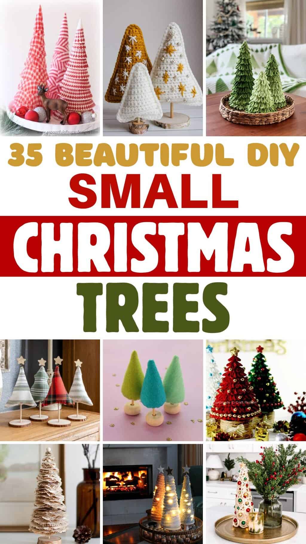 35 Adorable DIY Mini Christmas Trees Perfect for Holiday Decorating