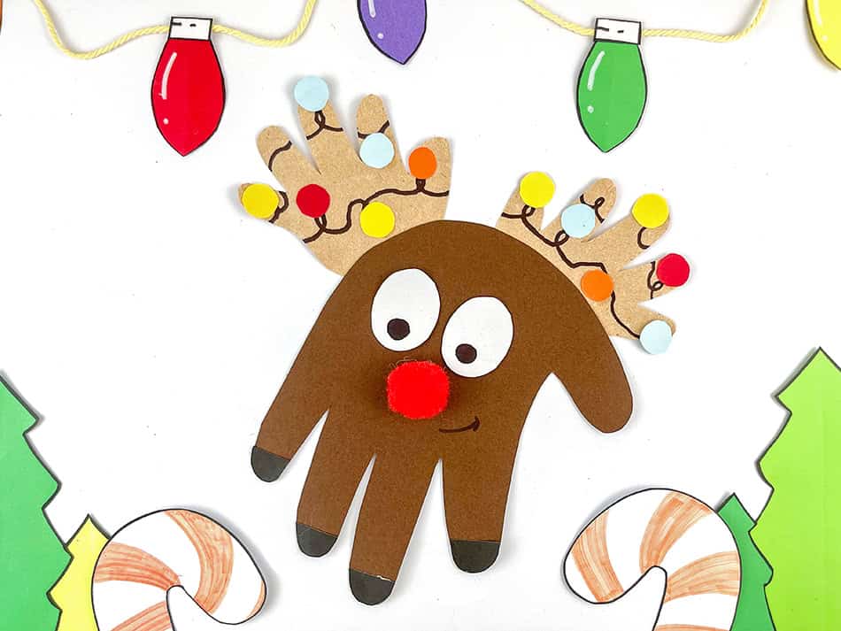 25 Festive Christmas Handprint Crafts for Kids Using Simple Supplies