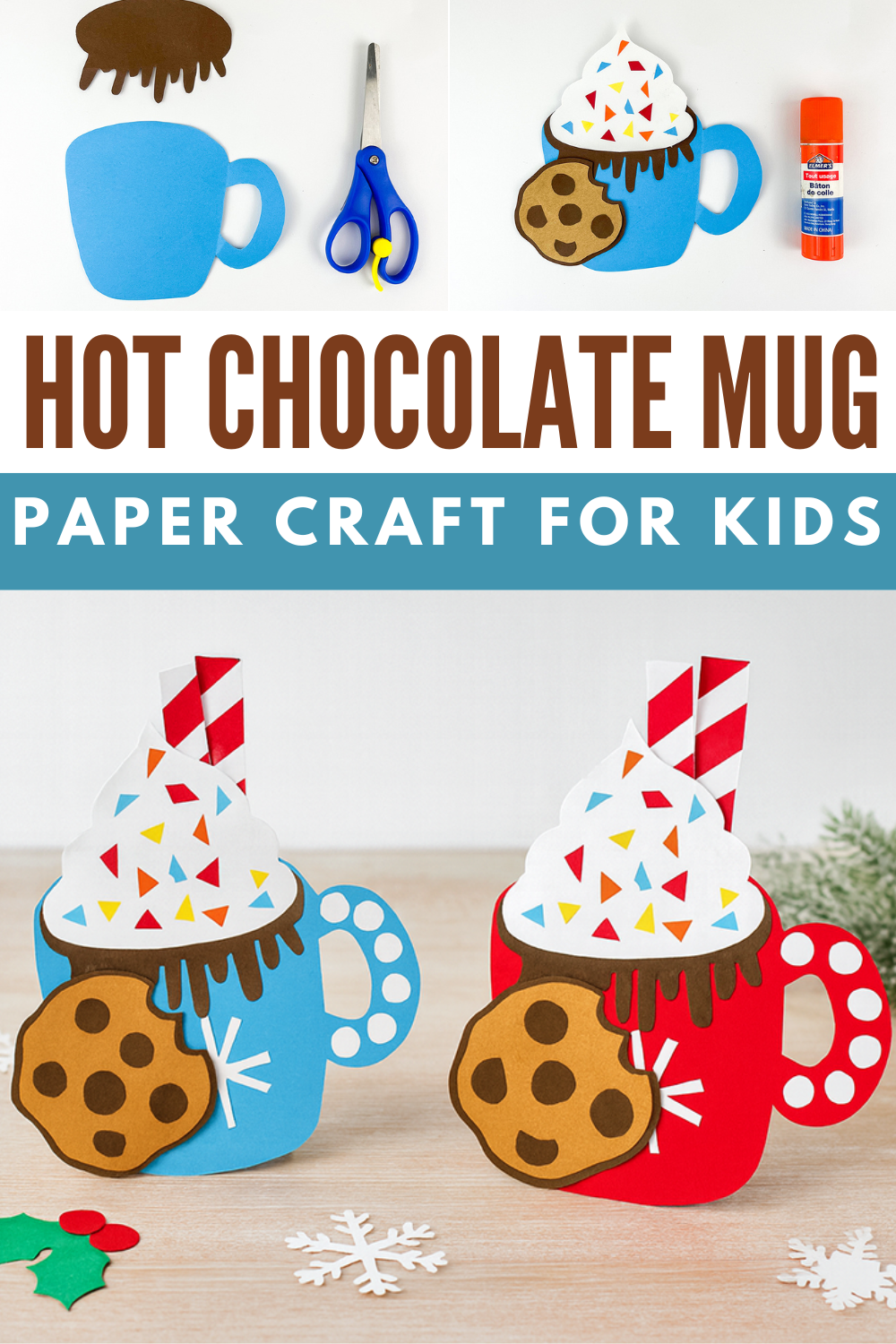 DIY Hot Chocolate Mug Paper Craft for Kids to Make this Winter