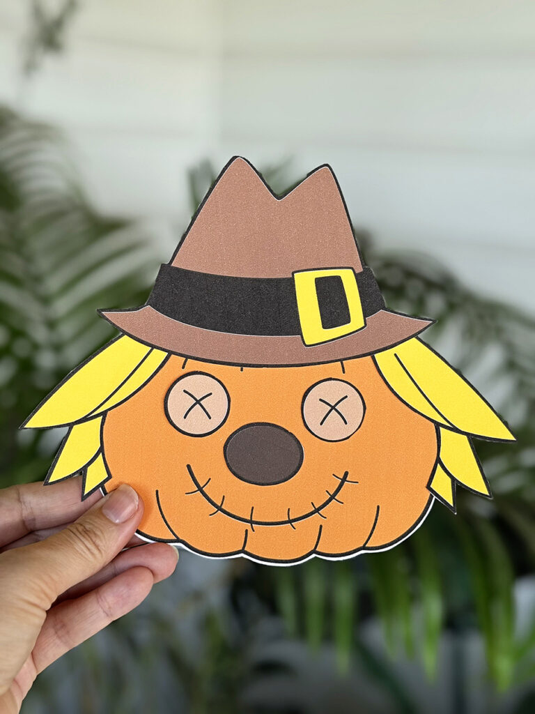 DIY Scarecrow Pumpkin Disguise with Free Printable