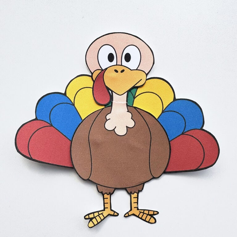 DIY Gumball Machine Turkey Disguise Paper Craft for Kids with Free ...