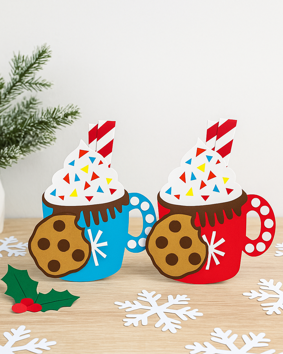 DIY Hot Chocolate Mug Paper Craft for Kids to Make this Winter